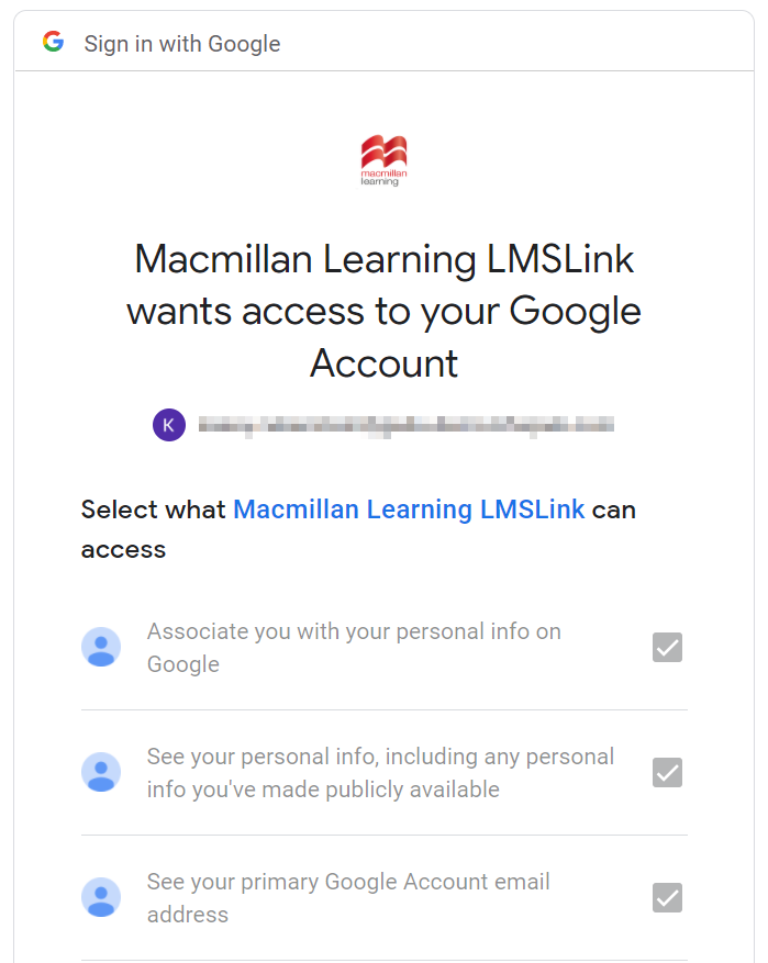 LaunchPad, Sapling Learning (High School) > Integrate with Google Classroom