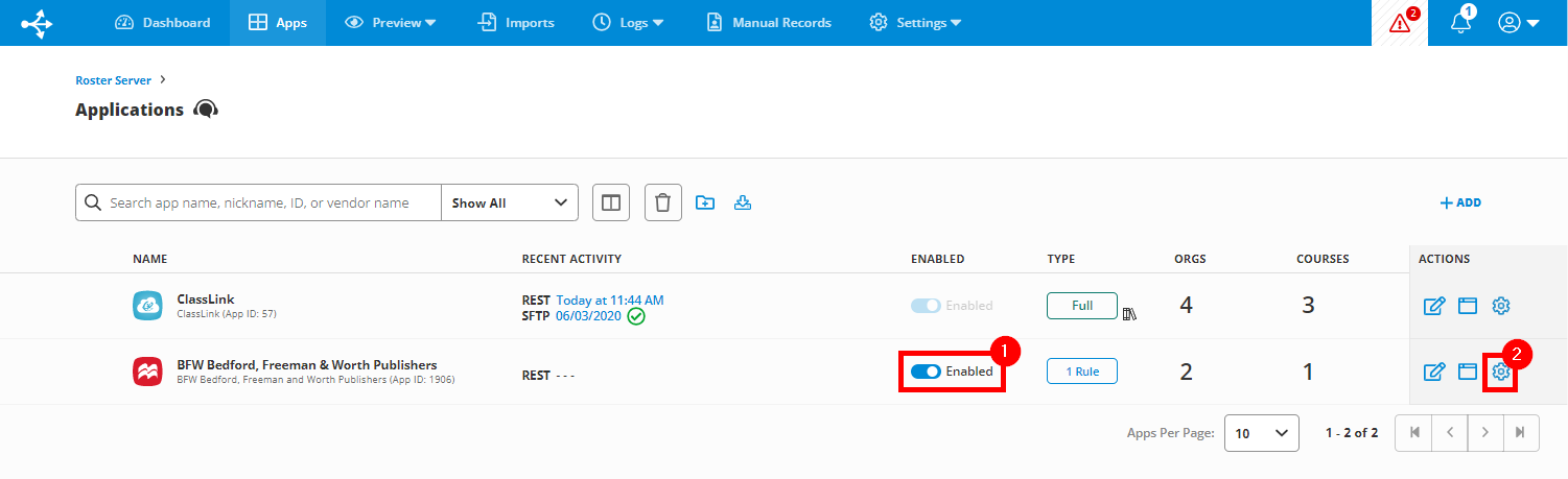 Administrators: Set up a roster integration using ClassLink
