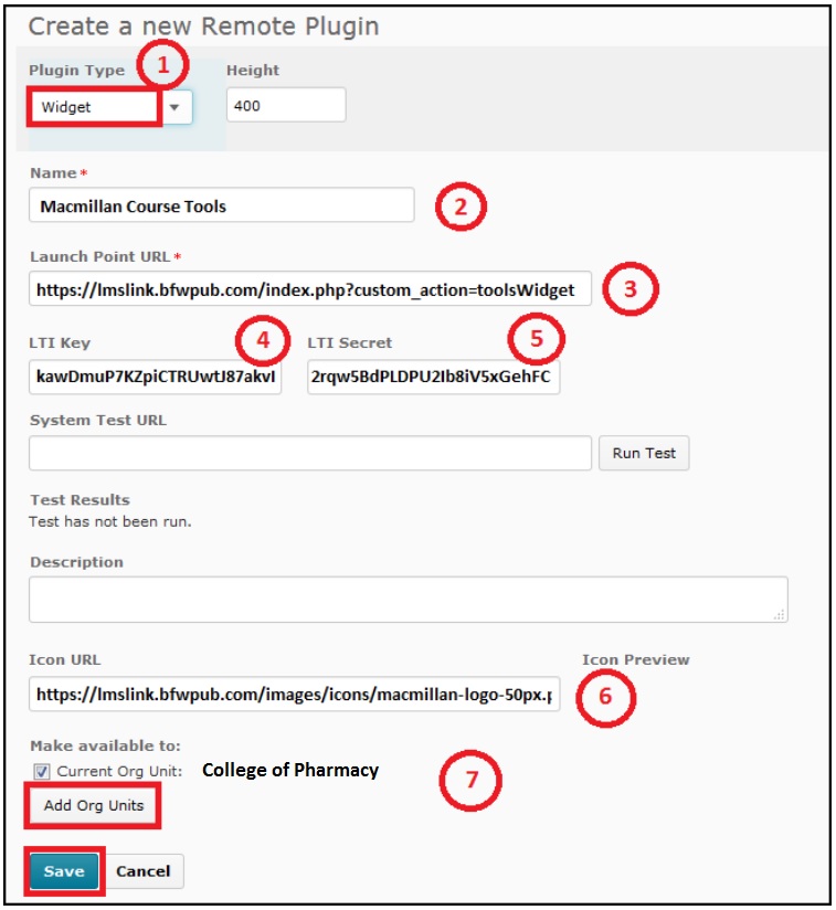 Administrators: Integrate Macmillan or BFW courses with D2L/Brightspace