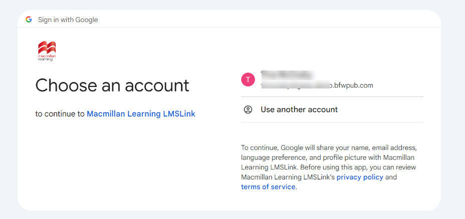 Using Macmillan/BFW tools in your Google Classroom course