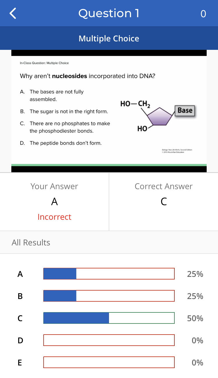 How to View Class History and Activity Results in the iClicker Student App