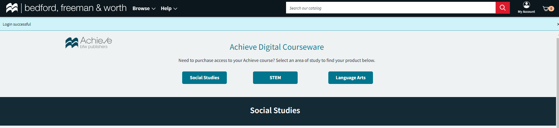 Enroll in your BFW Achieve course