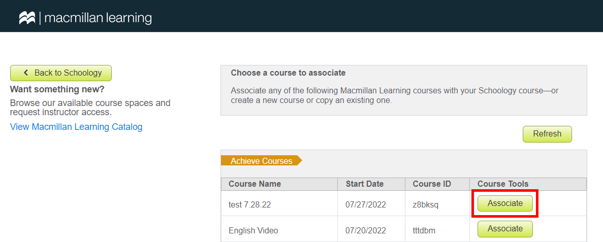 LTI Advantage (LTI 1.3) integration with Schoology for instructors and ...