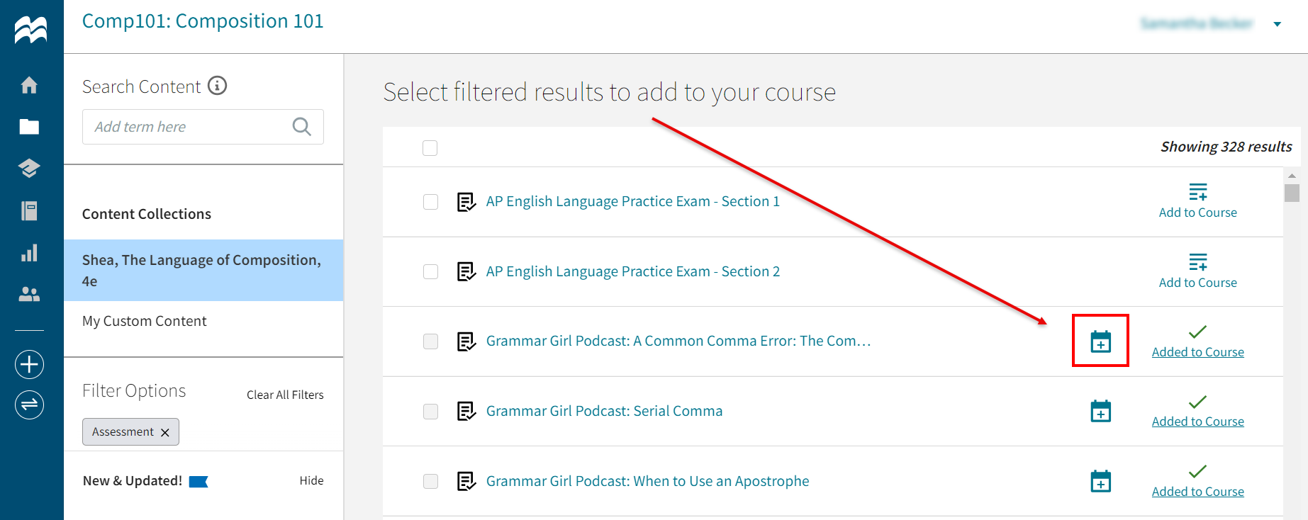 Achieve > Assign an item or change assignment settings