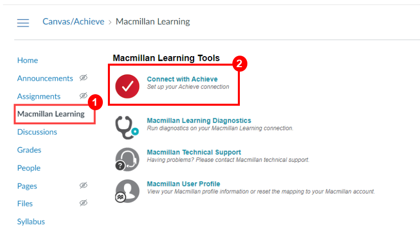 Integrate your Achieve course with Canvas using LTI 1.0
