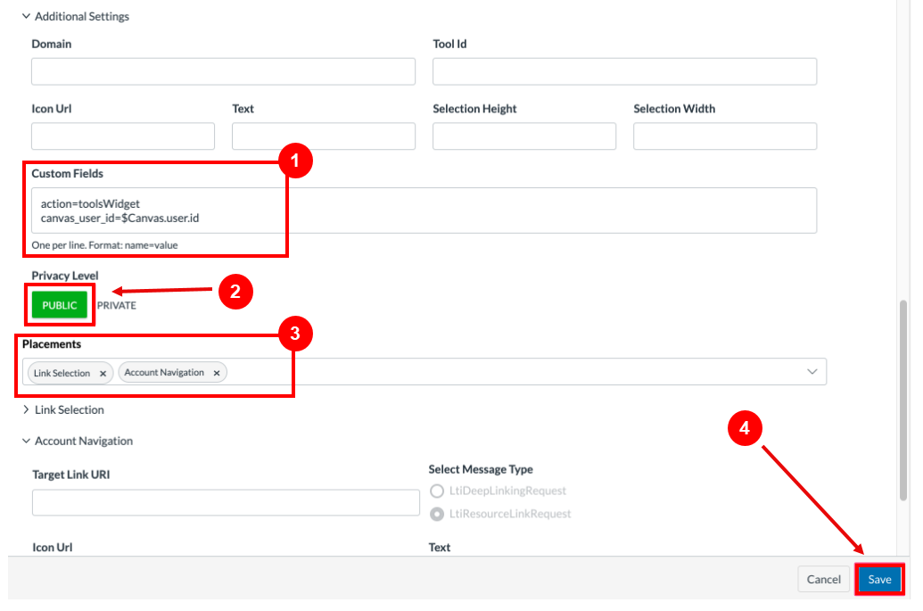 Set up Canvas for integration with Achieve using LTI Advantage (LTI 1.3)
