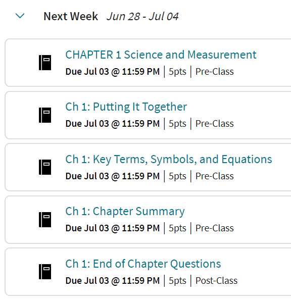 Access your E-book tab in BFW Achieve
