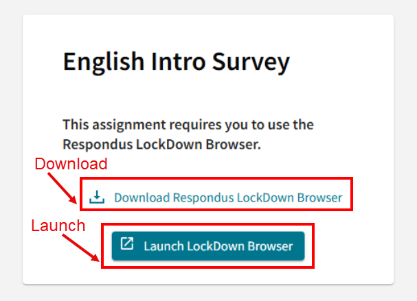 Complete an Achieve Assessment with Respondus