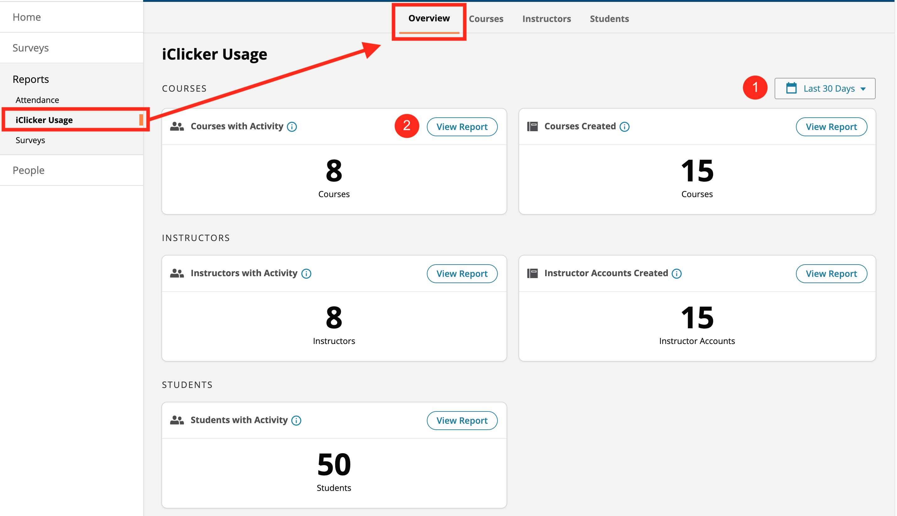 How to View iClicker Usage Data in iClicker Insights