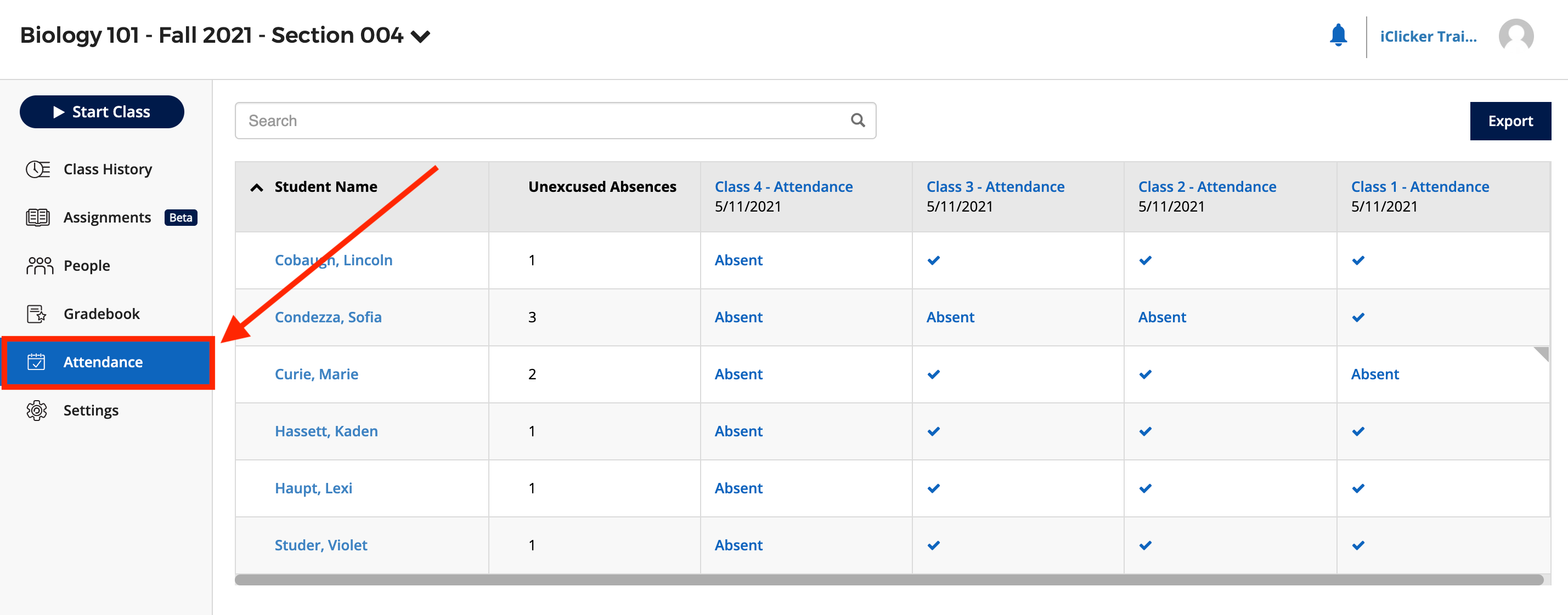 How to Edit Student Attendance Data in iClicker Insights