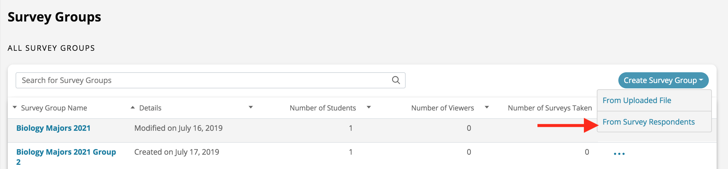 How to Create a Survey Group from a Set of Respondents in iClicker Insights