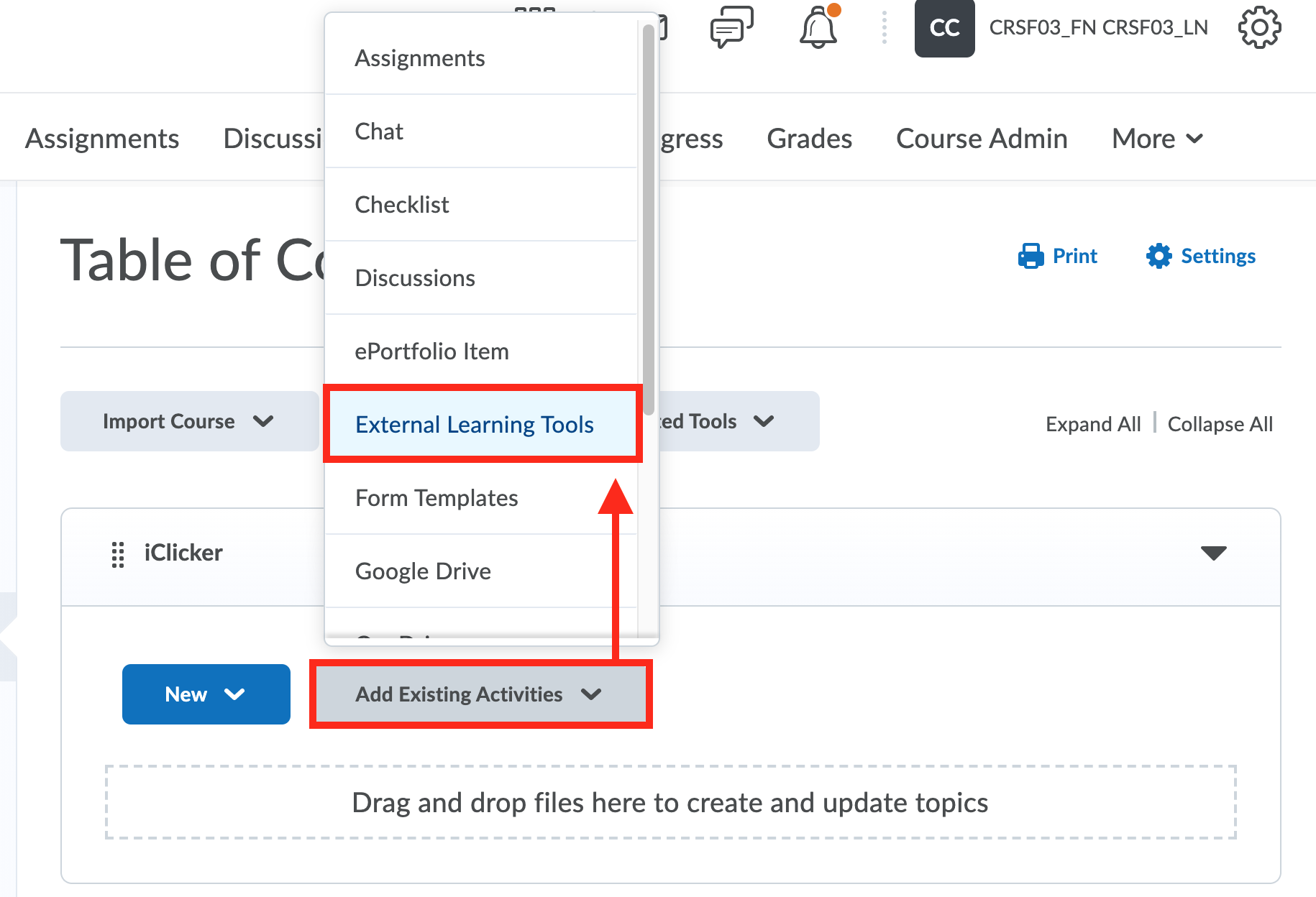 Instructor Guide: iClicker Cloud LTI Integration with Brightspace by D2L