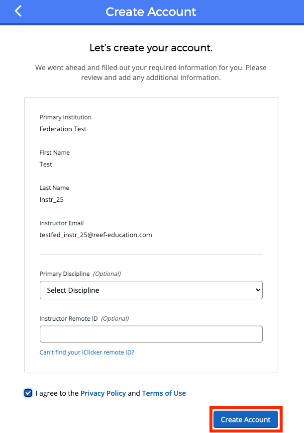 How Instructors Create an iClicker Cloud Account Through Their Campus ...