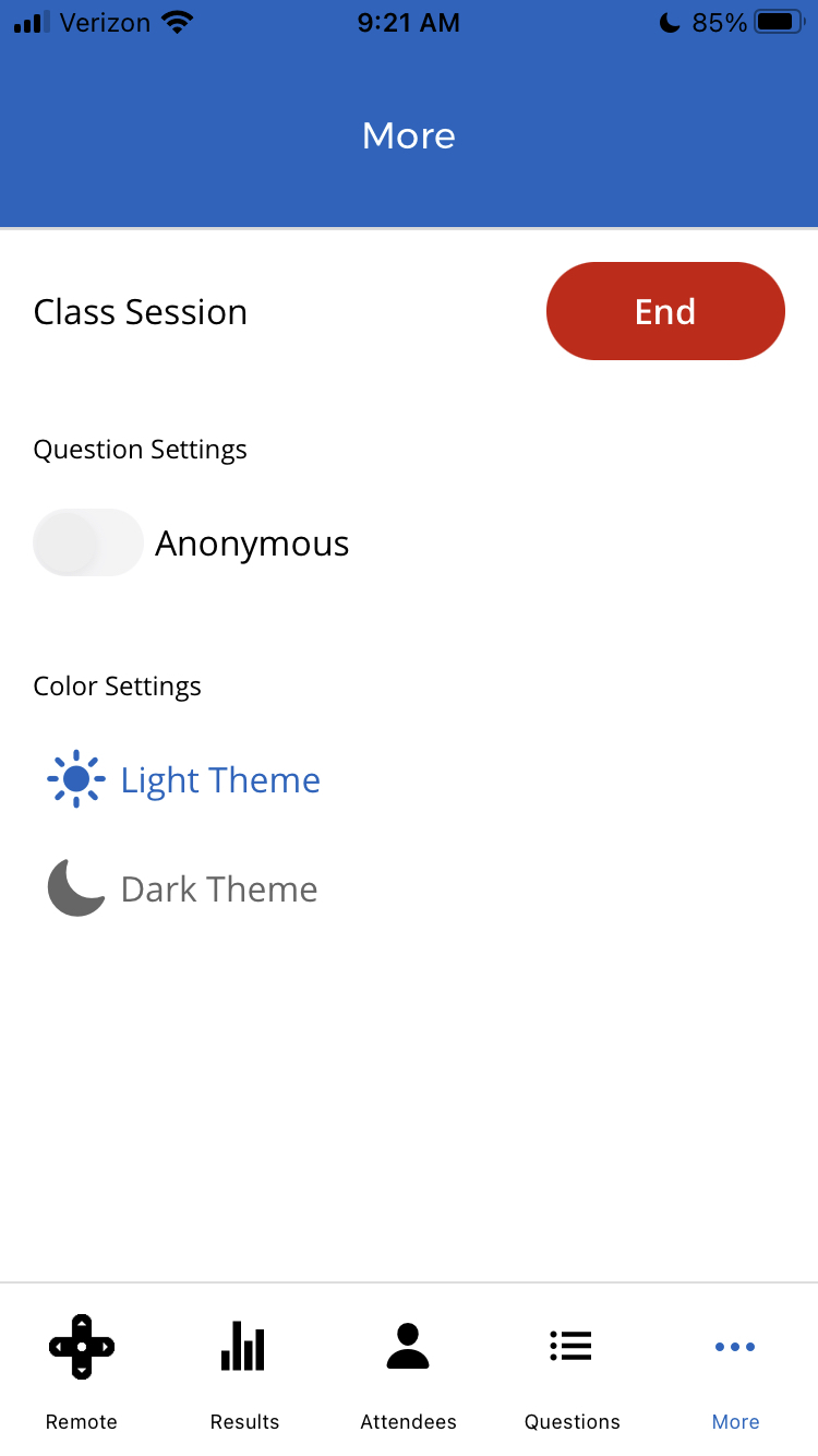 iClicker Instructor Remote App for Mobile: User Guide