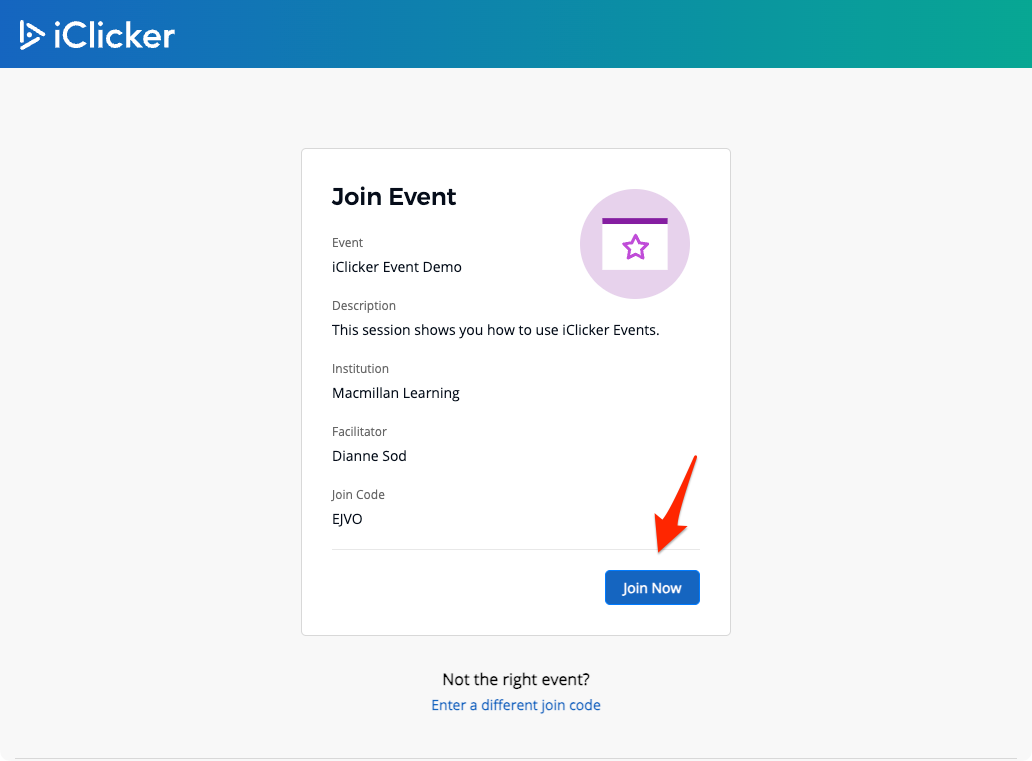 How to Participate in an Event in iClicker Cloud