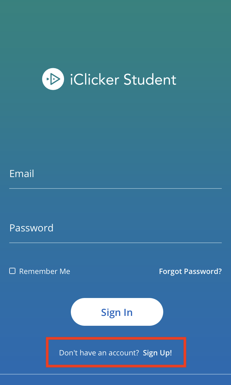 How to Create an iClicker Student Account