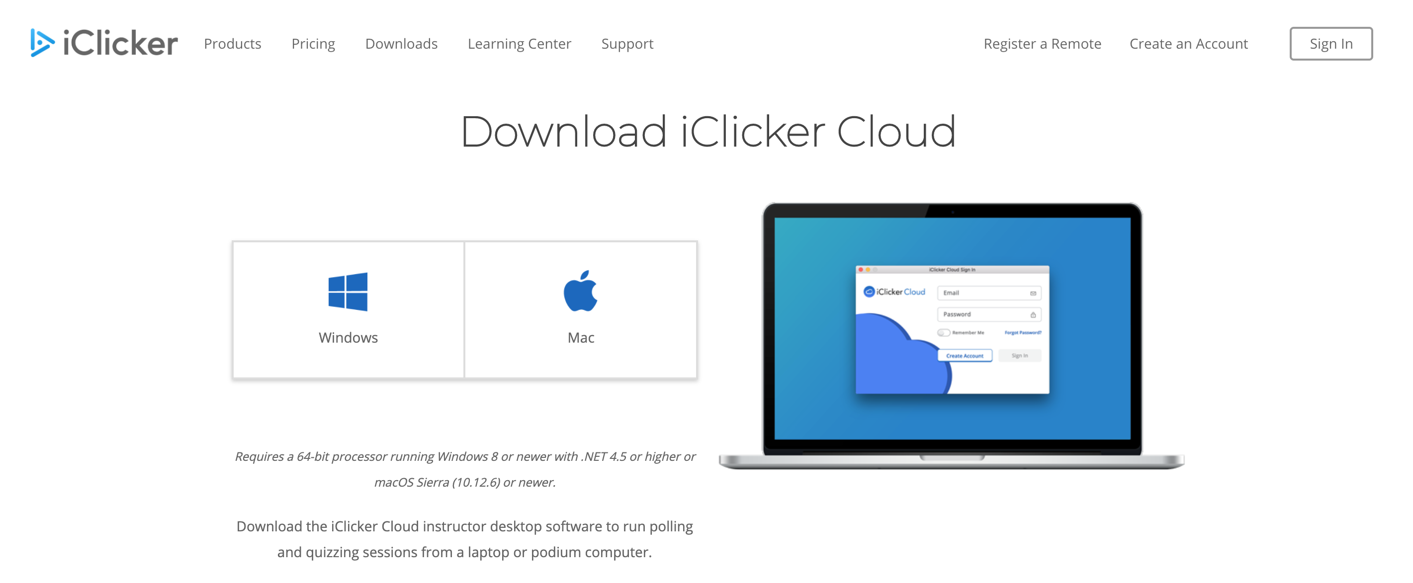 How to Download the iClicker Cloud Desktop Software