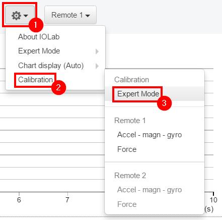 iOLab > Calibrating your iOLab remote
