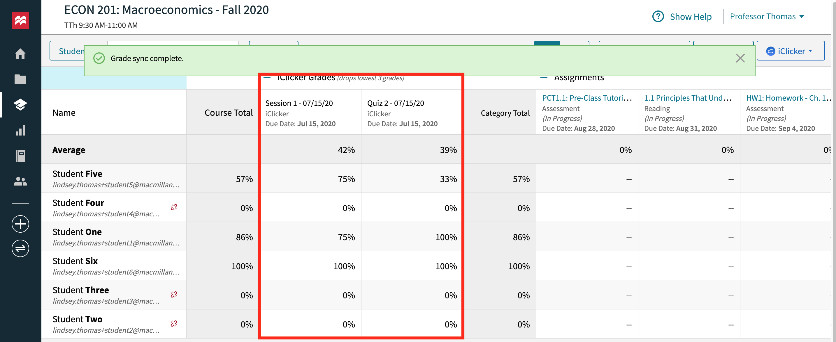 How to Integrate an iClicker Cloud Course with Achieve