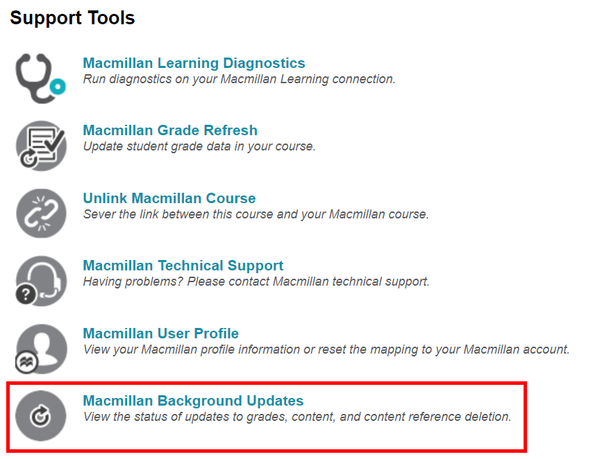Using Macmillan/BFW Course Tools in your Schoology course