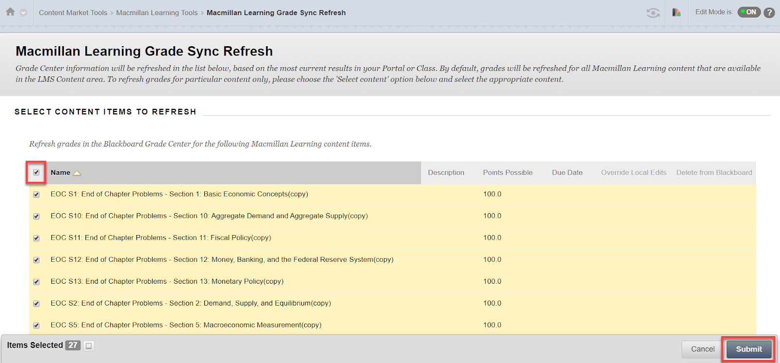 Using Macmillan Course Tools in your Blackboard course