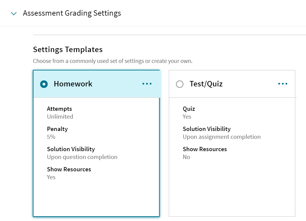 Achieve > Assign an item or change assignment settings
