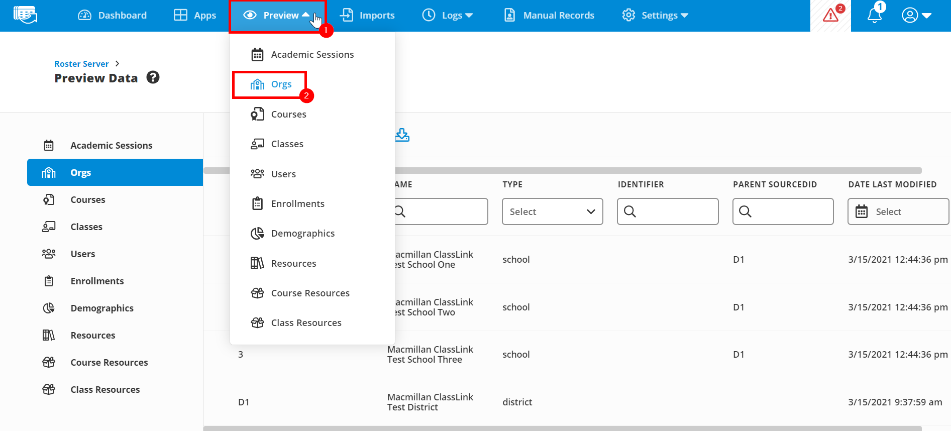 Administrators: Set up a roster integration using ClassLink