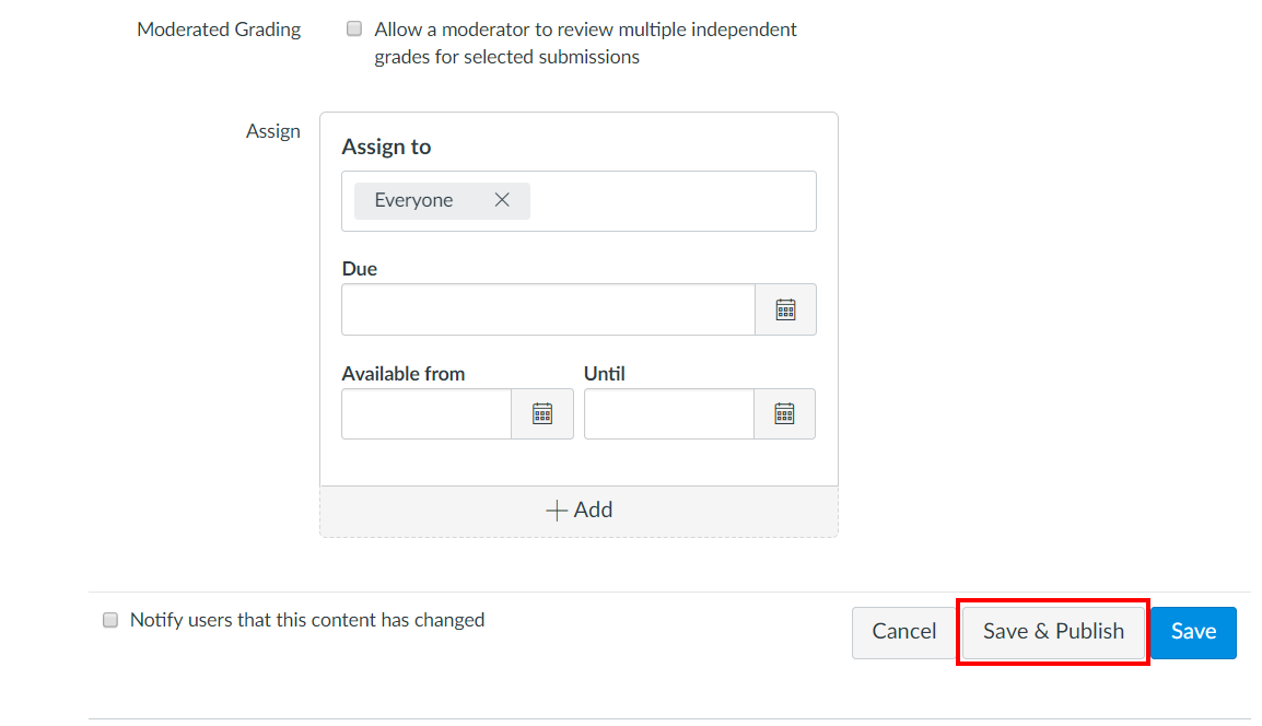 Instructor set-up of basic integration with Canvas