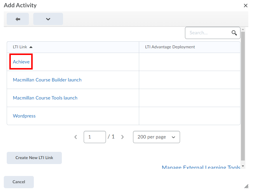 Instructor set-up of basic integration with D2L/Brightspace (Desire2Learn)