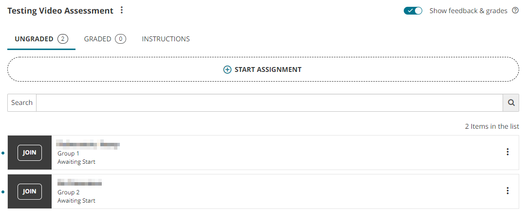 Achieve > GoReact: Group recording sessions
