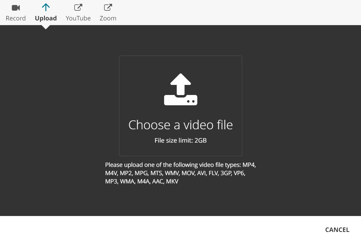 Achieve > GoReact: Completing a GoReact Assignment