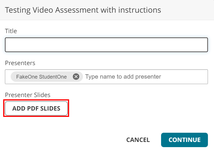 Achieve > GoReact: Add slides using slide sync