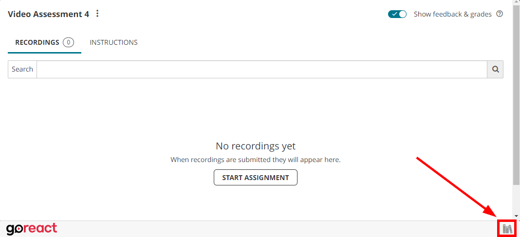 Achieve > GoReact: Creating and editing rubrics