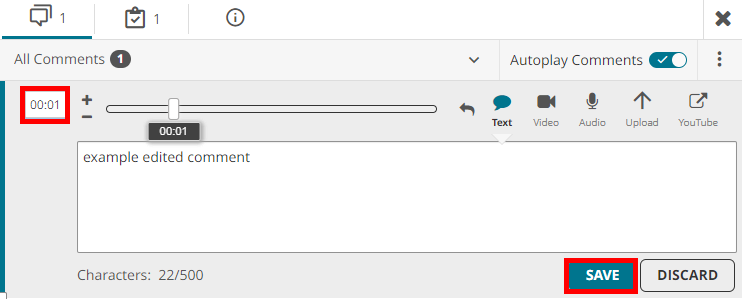 Achieve > GoReact: Giving feedback and grading