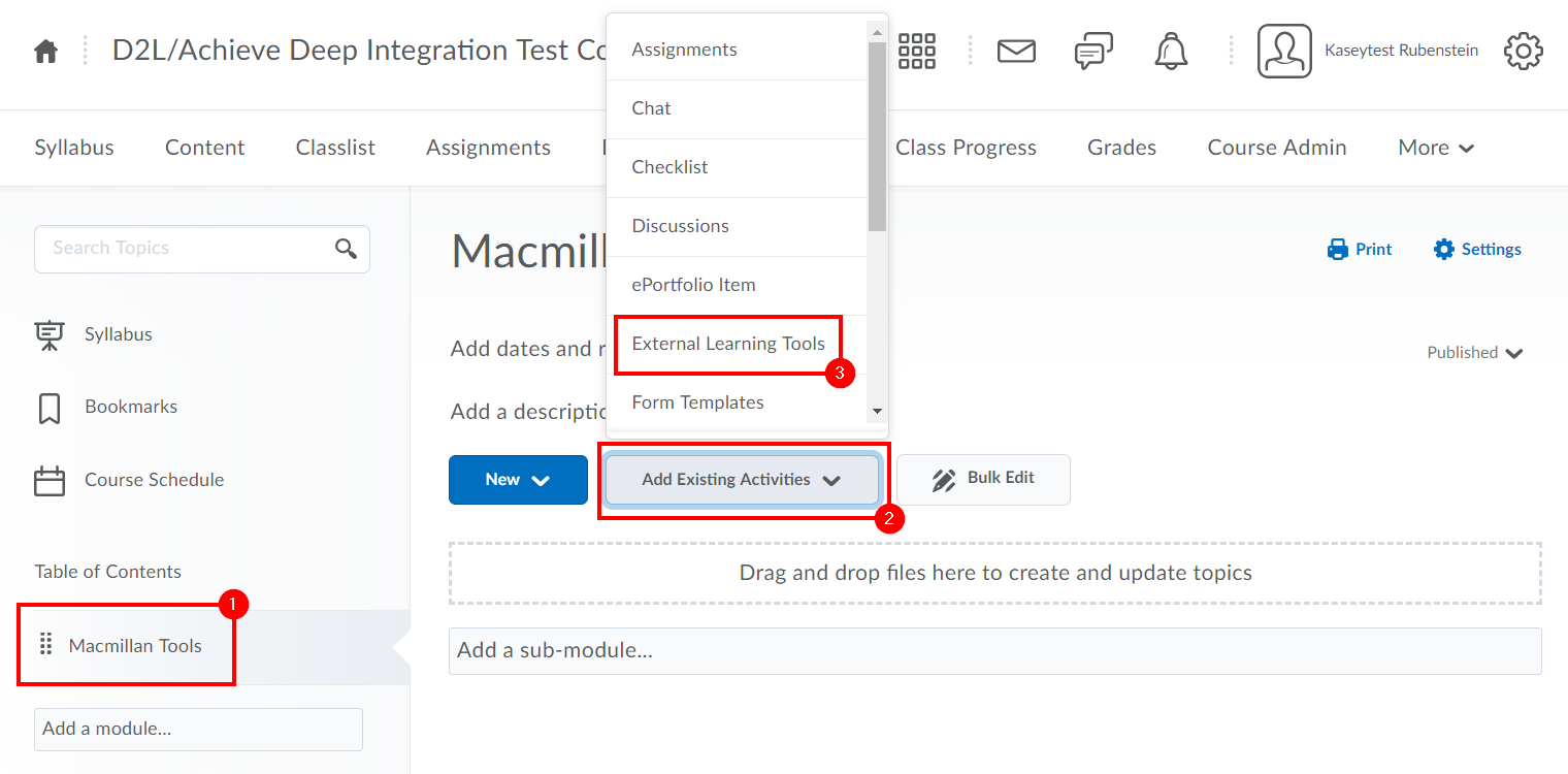 Instructors: Integrate Achieve courses with D2L/Brightspace