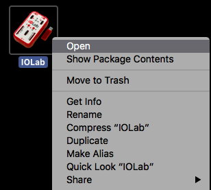 iOLab > Installing software for Mac