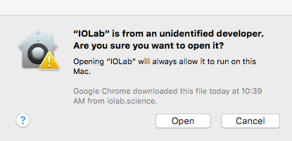 iOLab > Installing software for Mac