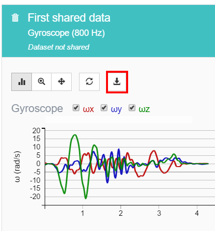 iOLab > Exporting data to CSV