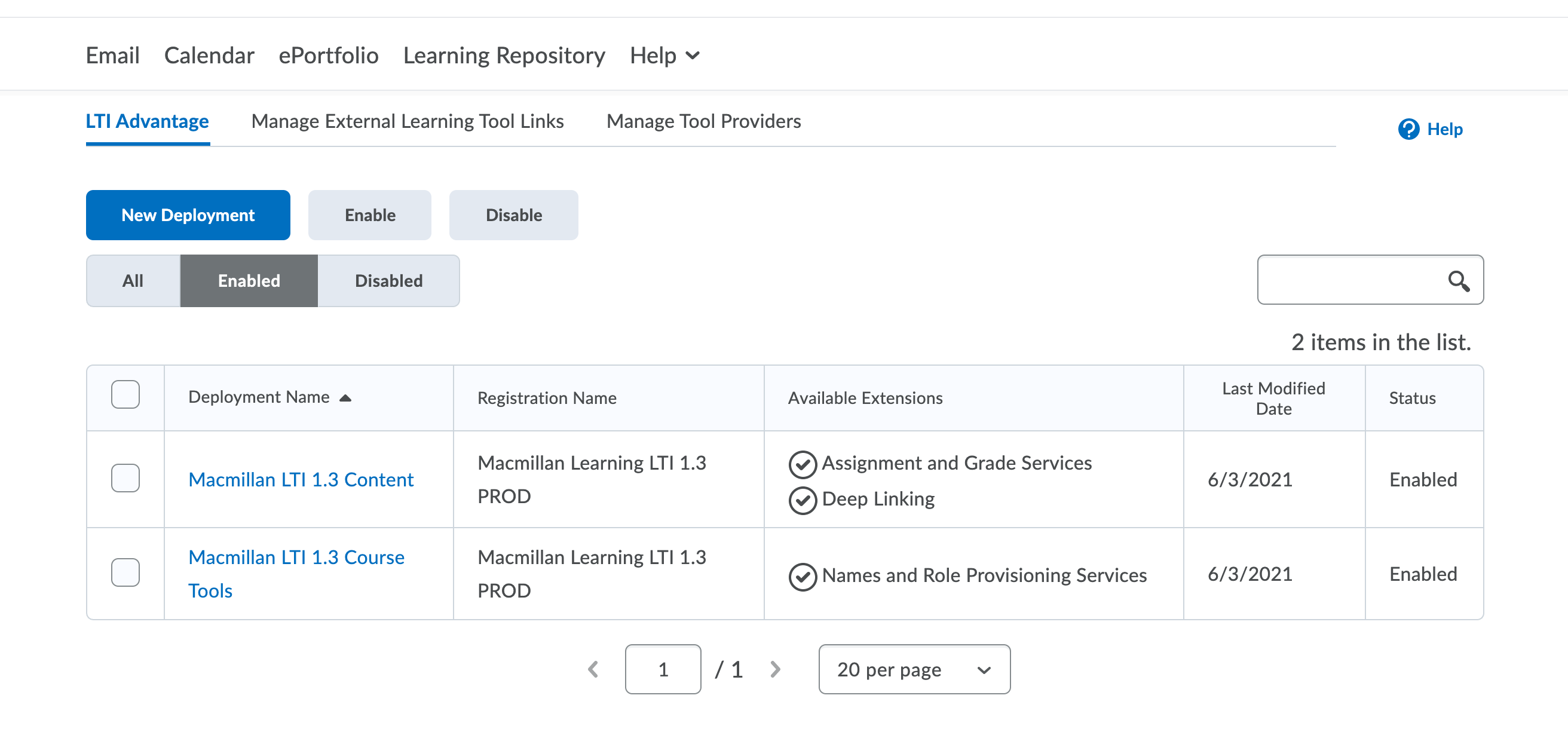 Administrator guide to LTI Advantage (LTI 1.3) integration with D2L ...