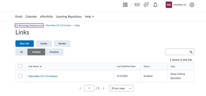 Administrator guide to LTI Advantage (LTI 1.3) integration with D2L ...