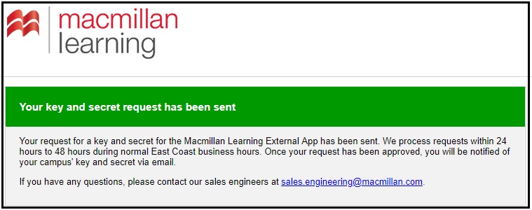 Administrators: Integrate Macmillan or BFW courses with Canvas