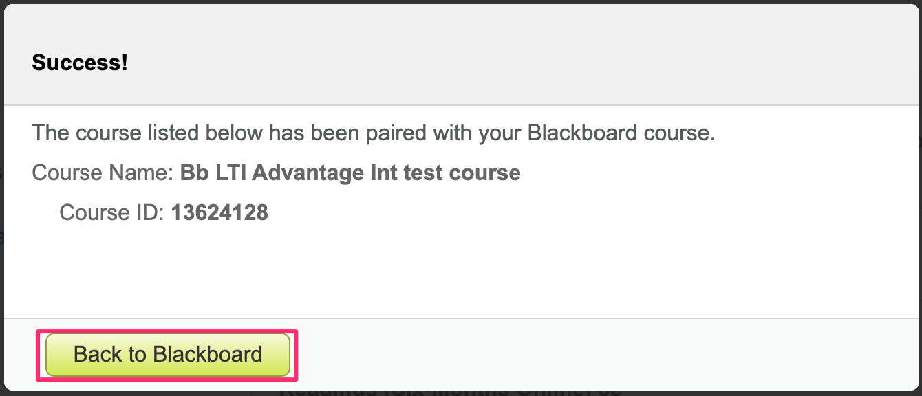 Instructor guide to LTI Advantage (LTI 1.3) integration with Blackboard ...
