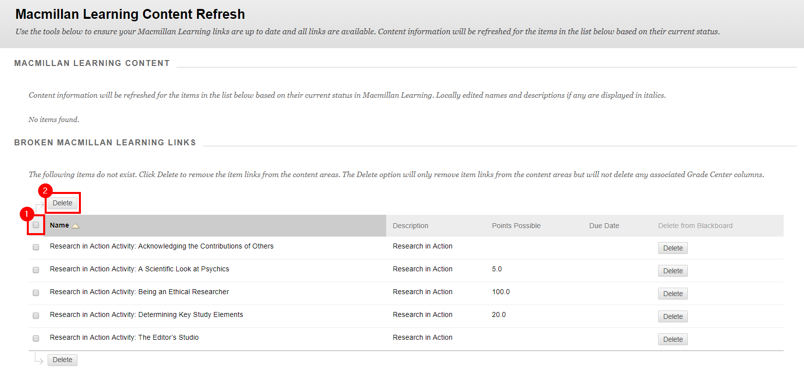 Instructors: Troubleshoot Macmillan Learning deep integration with ...