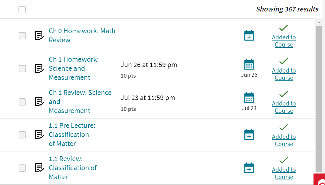 Achieve > Add resources to your course