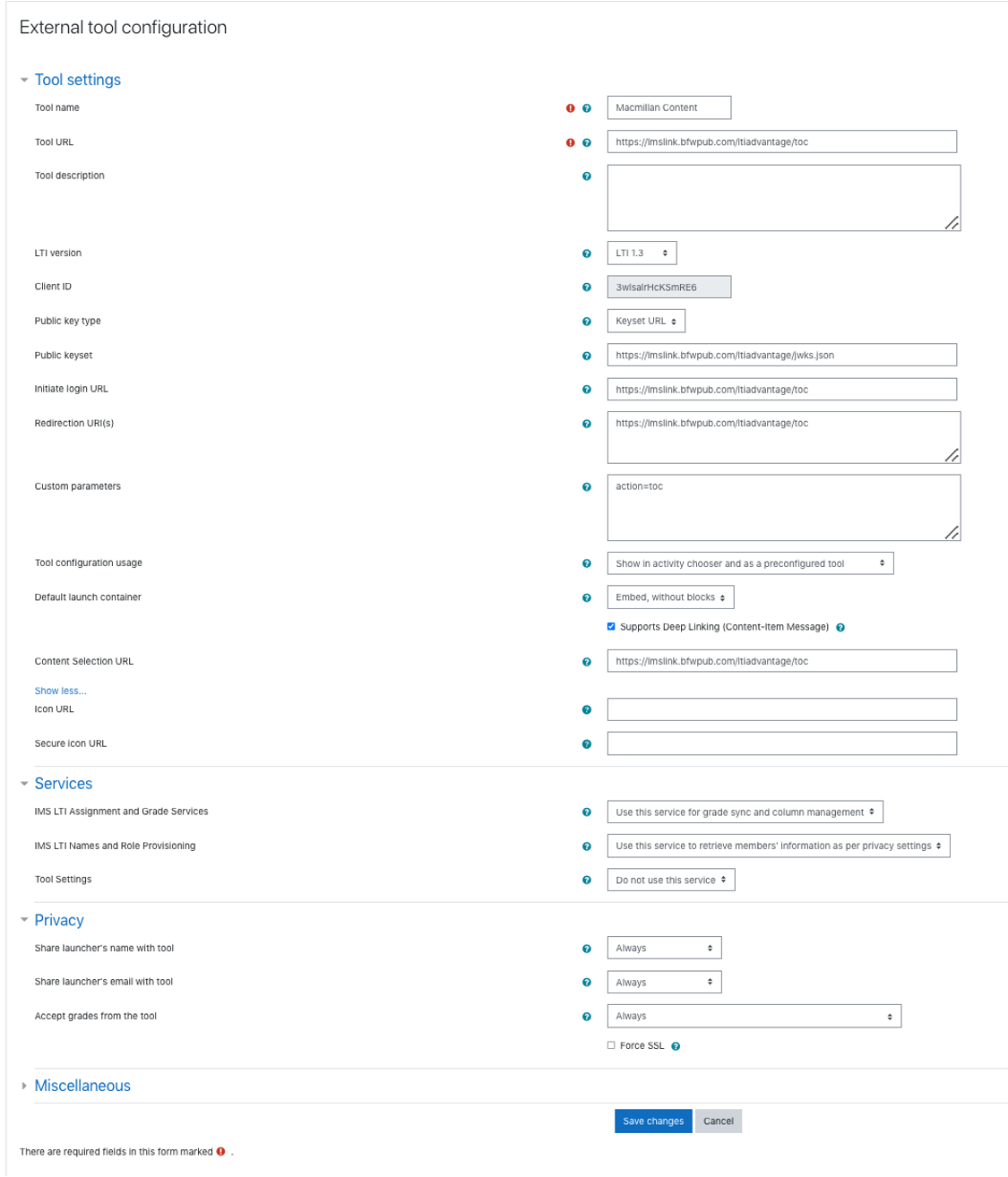 Administrator guide to LTI Advantage (LTI 1.3) integration with Moodle