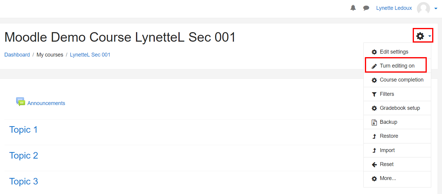 Instructors: Integrate Achieve courses with Moodle