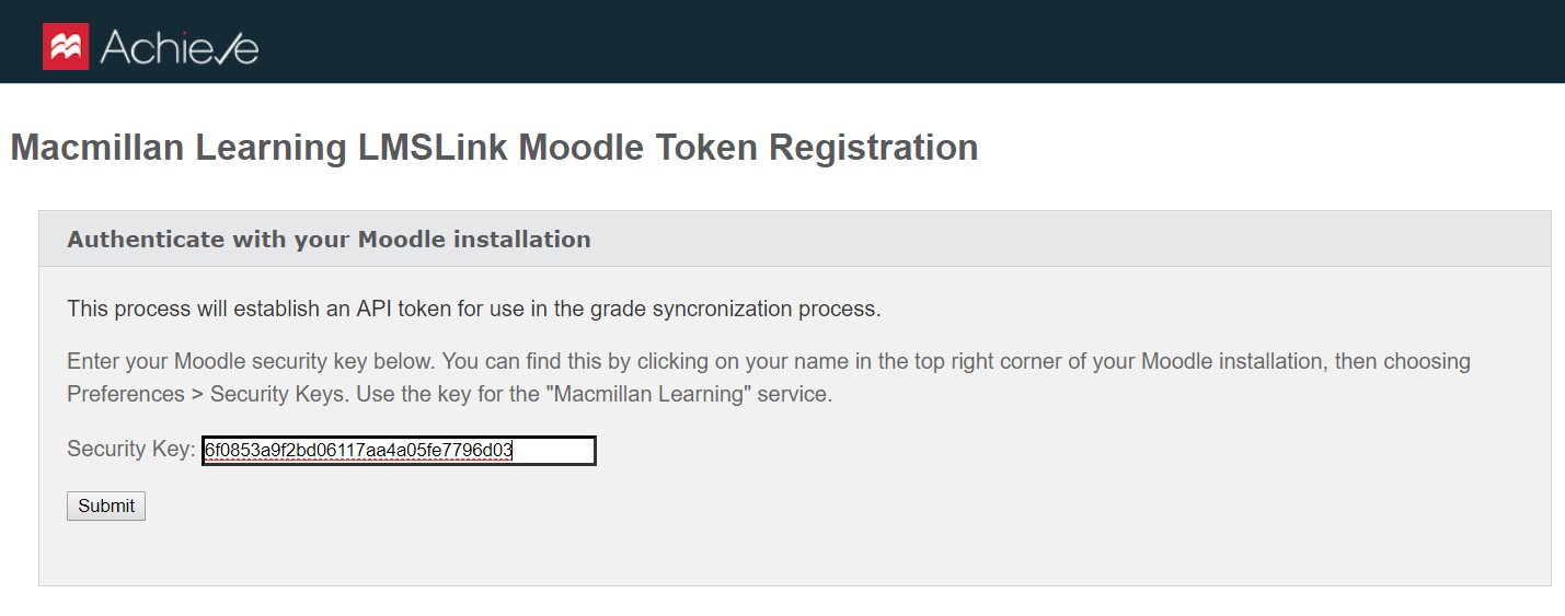 Instructors: Integrate Achieve courses with Moodle