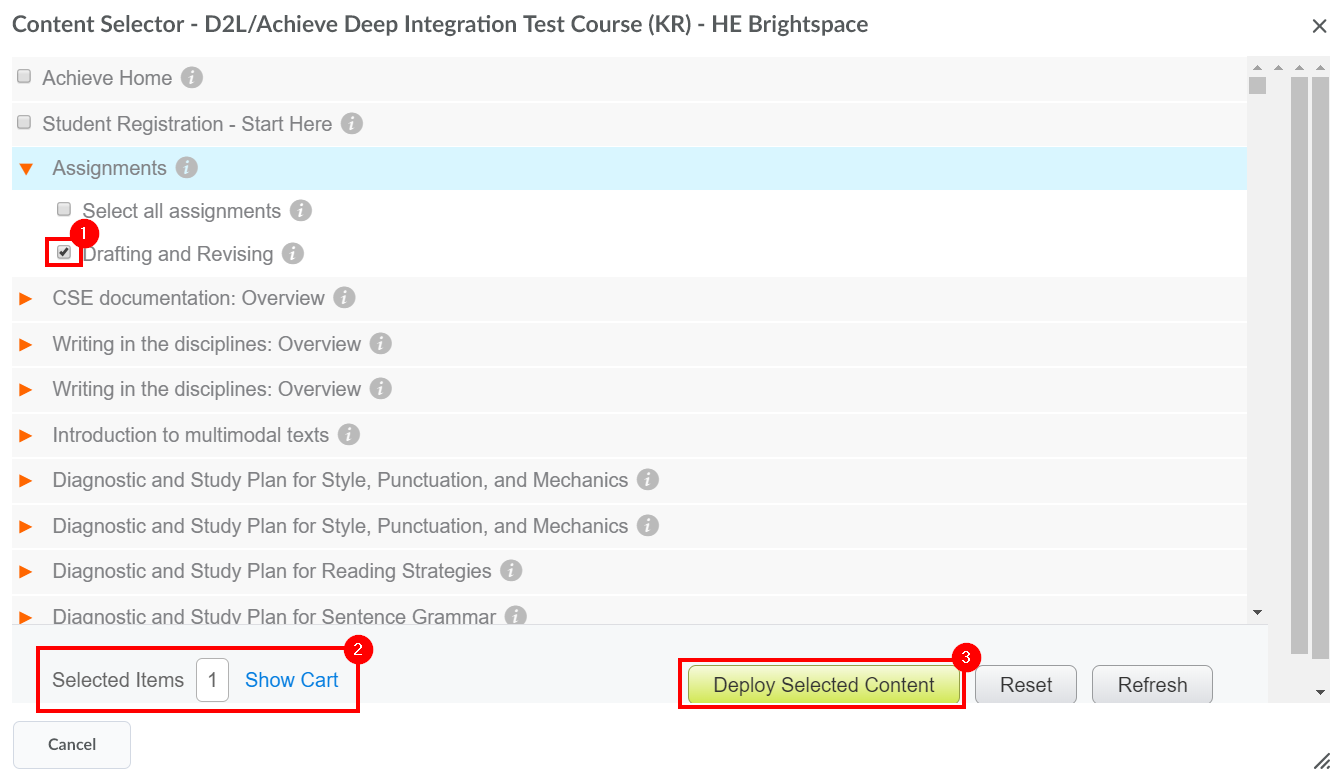 Achieve integration with D2L/Brightspace for instructors and teachers