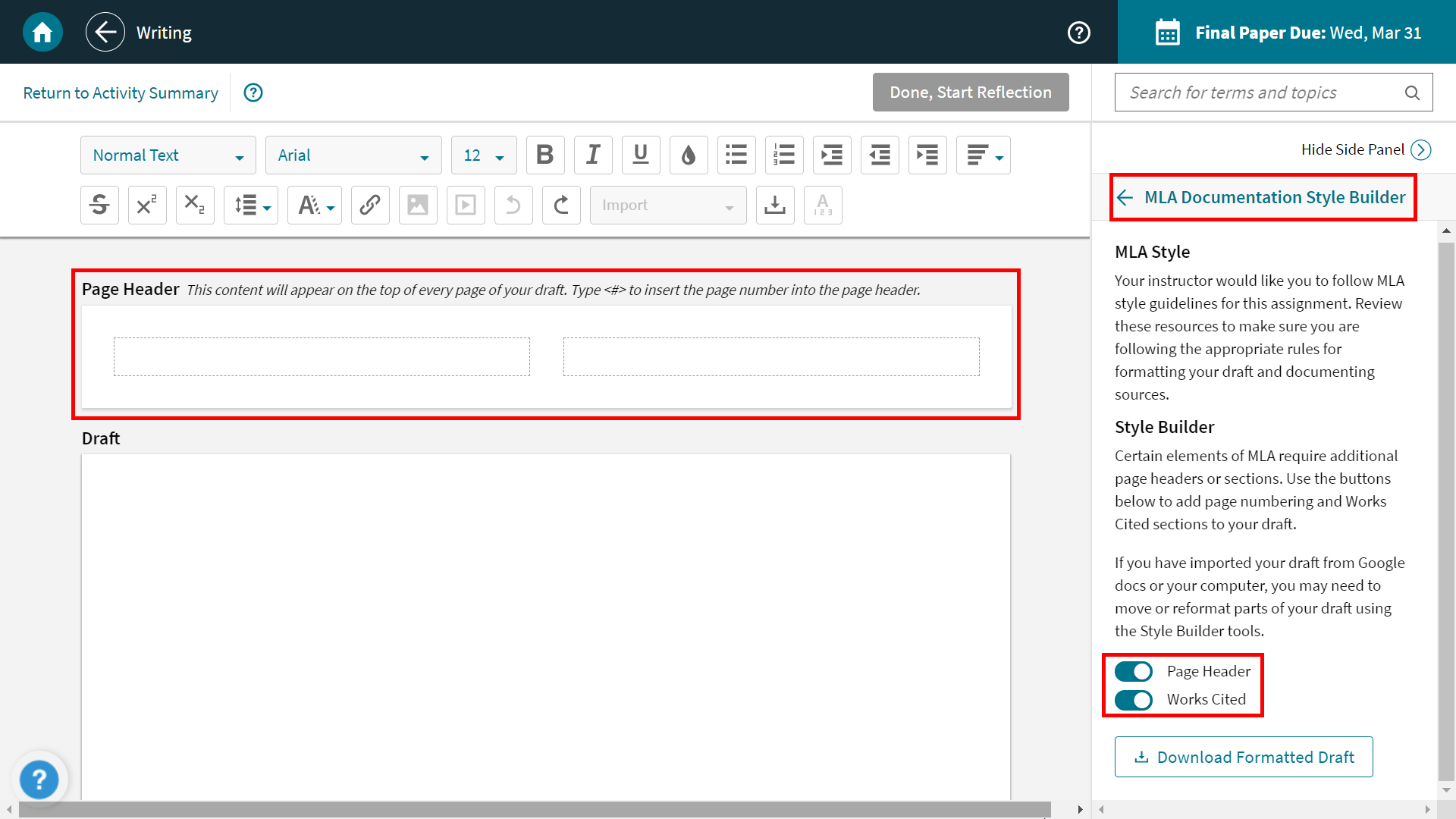 Achieve > Guide to Writing assignments for instructors