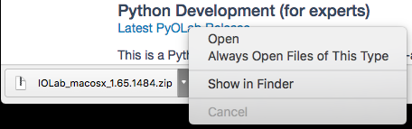 iOLab > Installing software for Mac